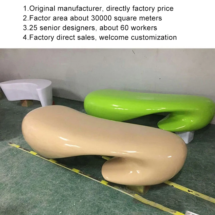 Fiberglass Chair Bench - Stylish & Durable Outdoor Seating