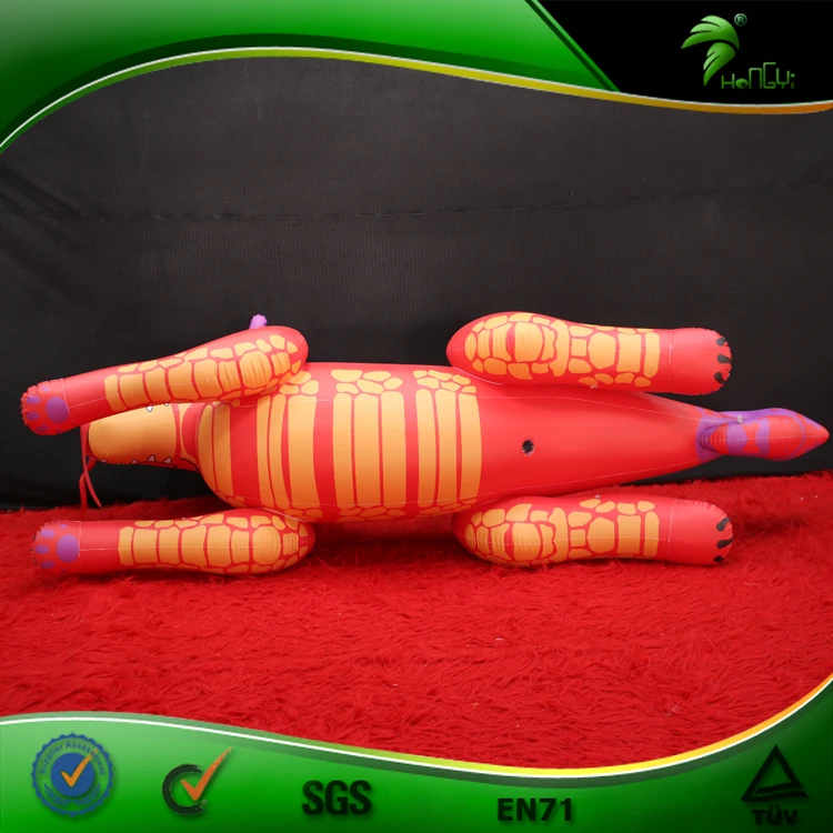 Squeaky Inflatable Dragon Ride on Animal Toy - Eco-friendly