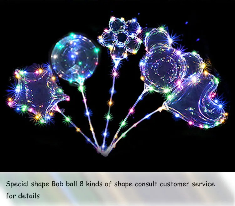 Handle Bobo Heart Shape Led Light Balloons - Buy Handle Led Balloons ...
