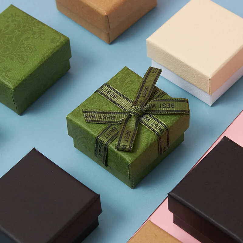 Luxury Custom Ring Jade Pendant Packing Paper Jewelry Ring Box Jewelry ...