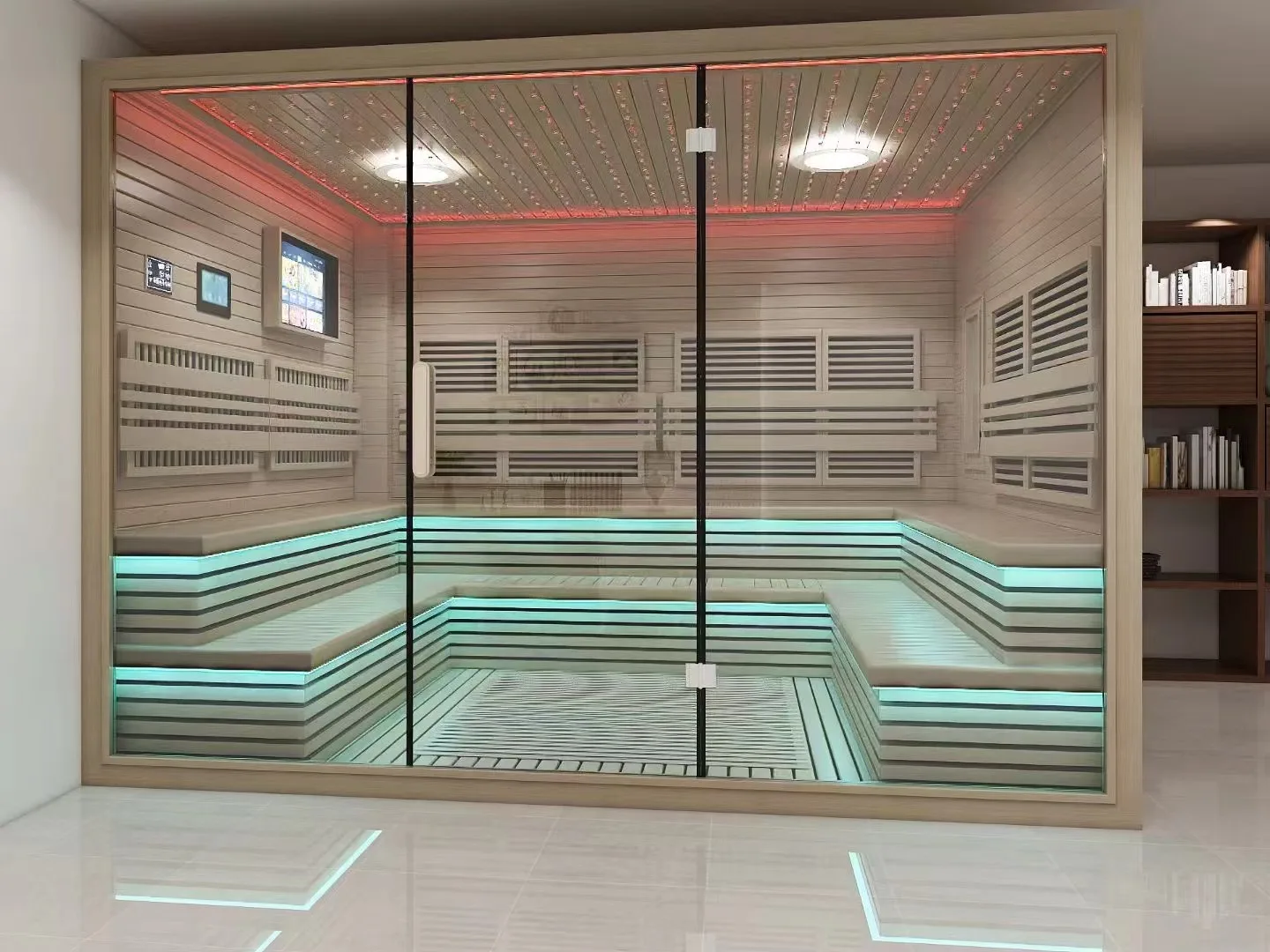 Commercial Large Size Solid Wood Far Infrared Sauna Room