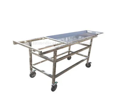 Mortuary Embalming Station - Stainless Steel Autopsy Table