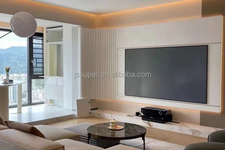Solid Wood Rotating Grille Wall Panel - Cylindrical Molding