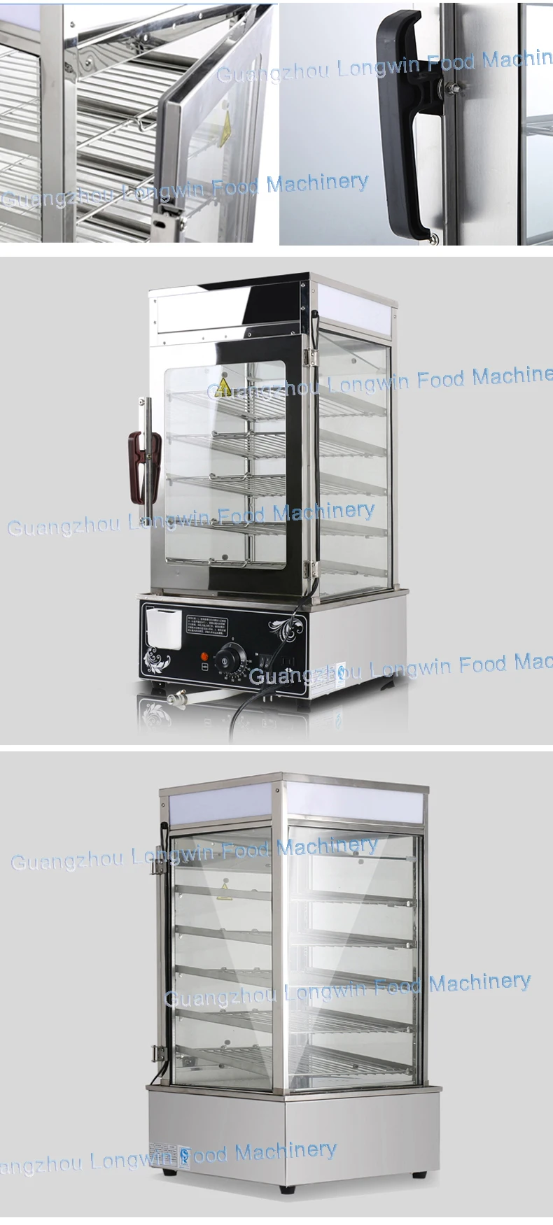 Mobile Food Steamer Cart for Sale/ Rice Roll Food Warmer Electric Dim ...
