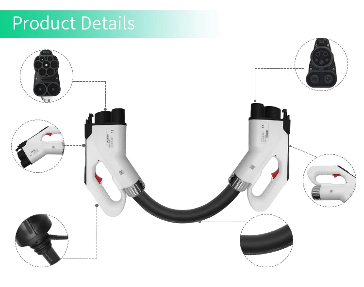 Duosida Ccs Combo 1plug To Ccs Combo 2 Socket Dc Fast Charging ...