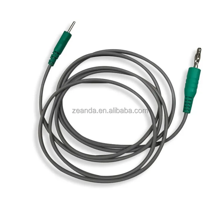 Customized Ecg Eeg Ekg Emg Medical Electrode Cable Banana Plug To 2.0mm ...