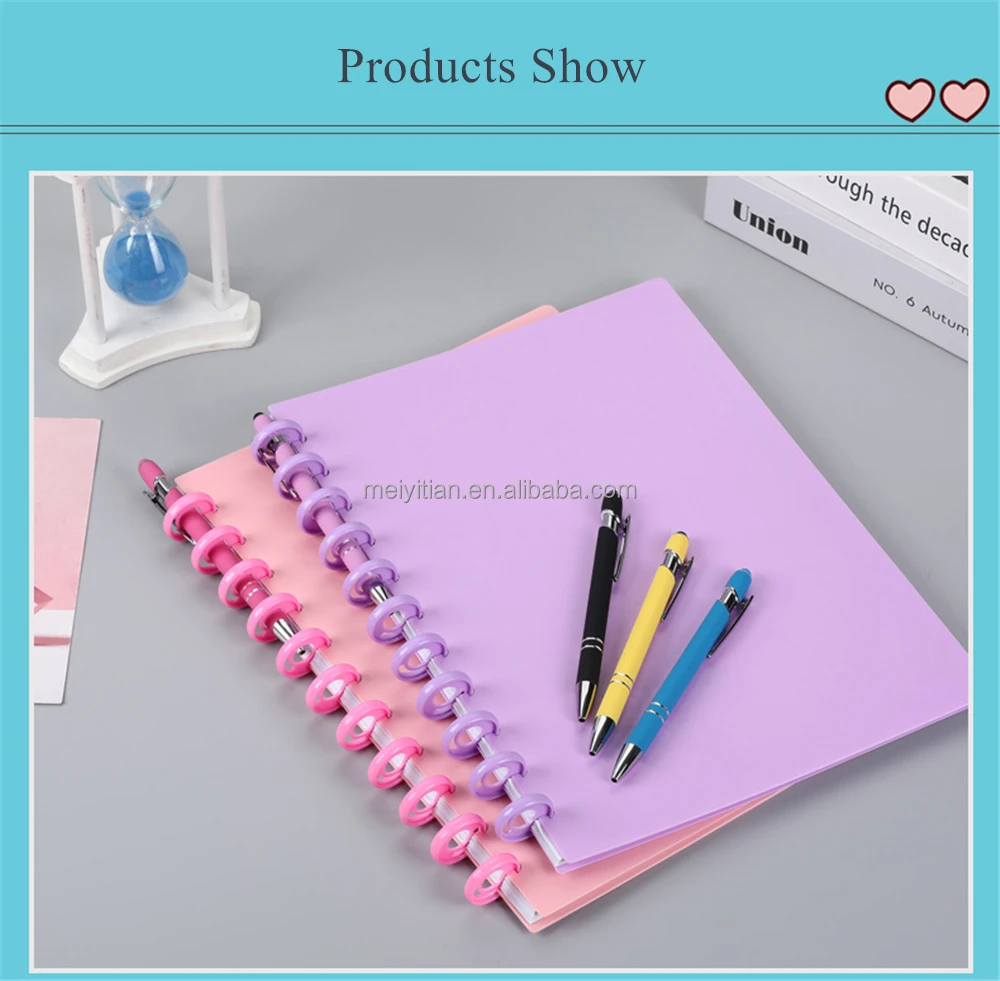 28mm Colorful Plastic Disc Rings for Discbound Notebooks