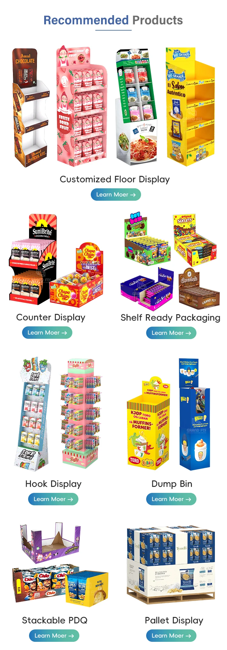 Custom Tomato Sauce PDQ Cardboard Display Box - Eco-friendly