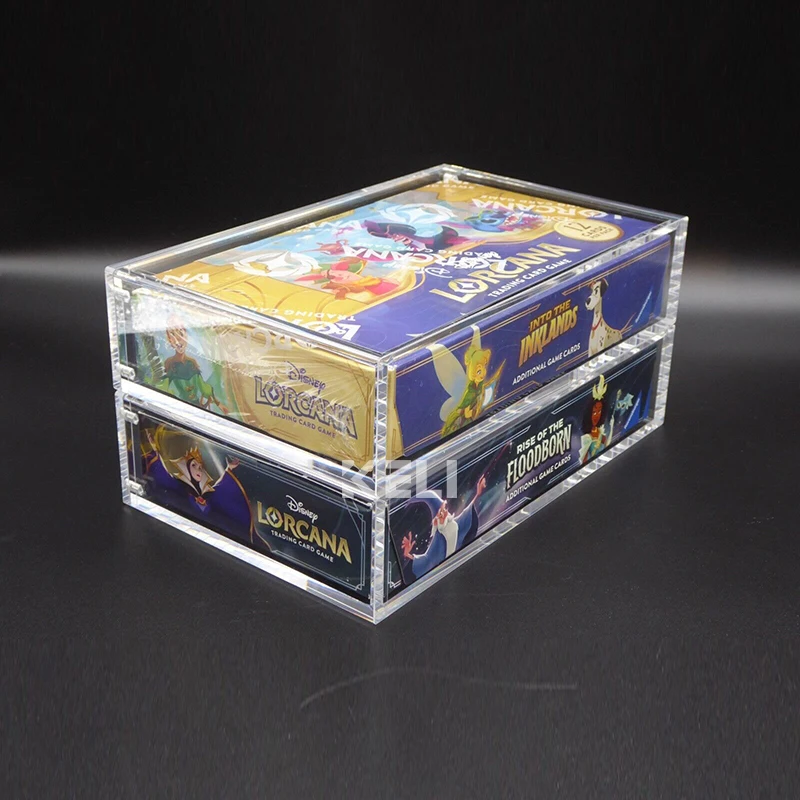 Custom Premium Uv-protected Clear Acrylic Display Case For Lorcana Tcg ...