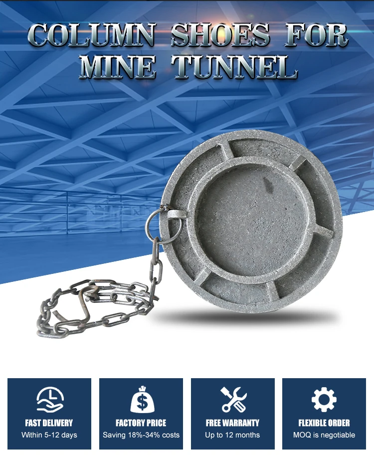 300mm 350mm 400mm High Strength Single Body Pillar Shoes For Mine ...