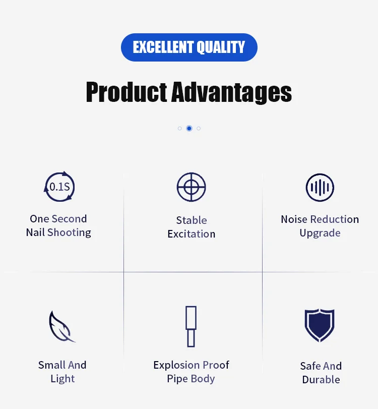 Mini Silent Nail Gun Ceiling Fixer Portable Concrete Powerful Cordless ...
