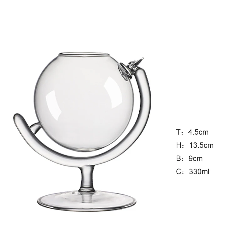 Funny Globe Martini Cocktail Glass - 330ml Creative Barware