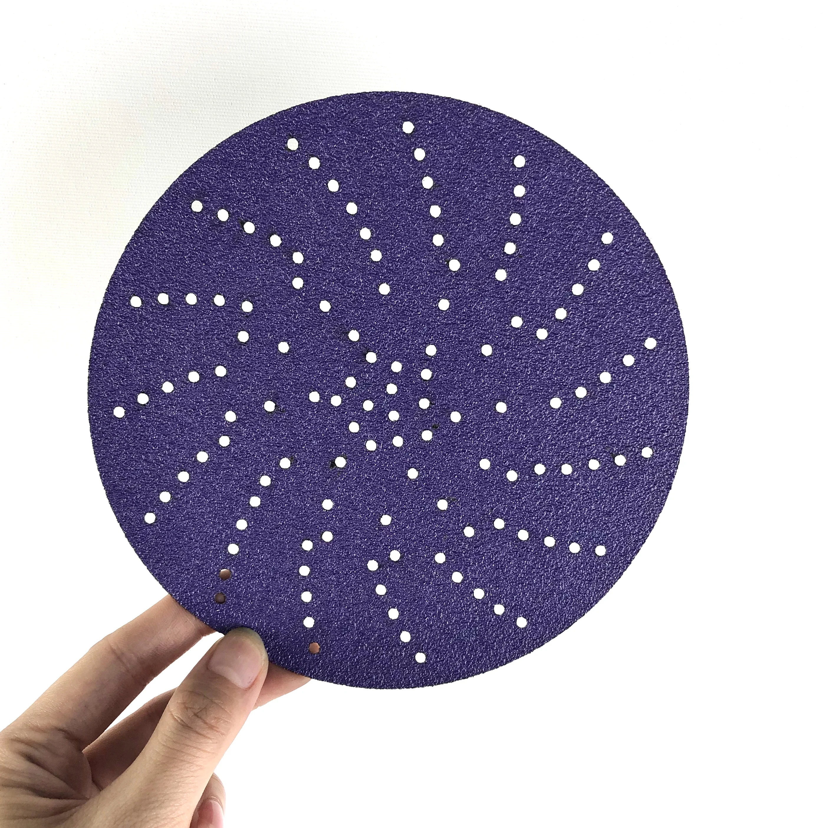 6 Inch Sand Paper Cyclone Holes Hook And Loop Sanding Discs 40-3000 ...