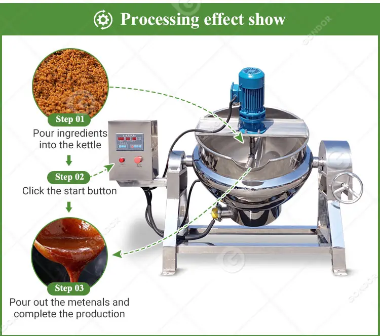 Sauce Equipment Caramel Nuts Hot Pot 20l Cooking Machine Mixer Electric ...
