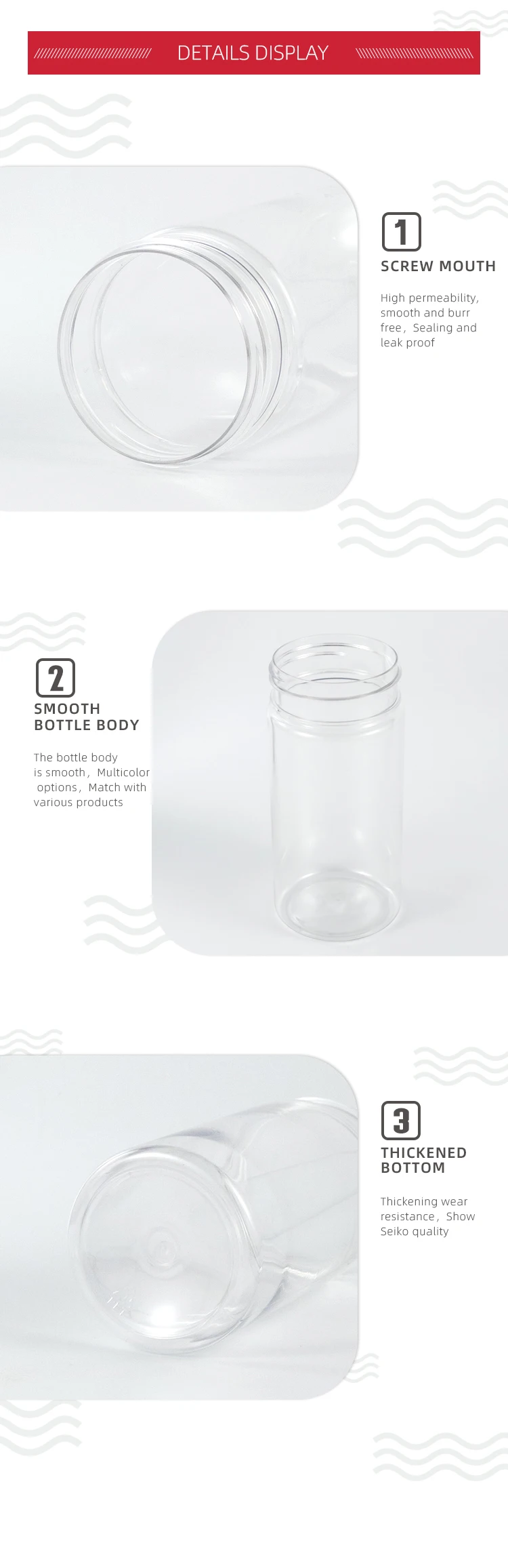 125ml Mini Clear Plastic Bottles with Lid - Perfect for Spices