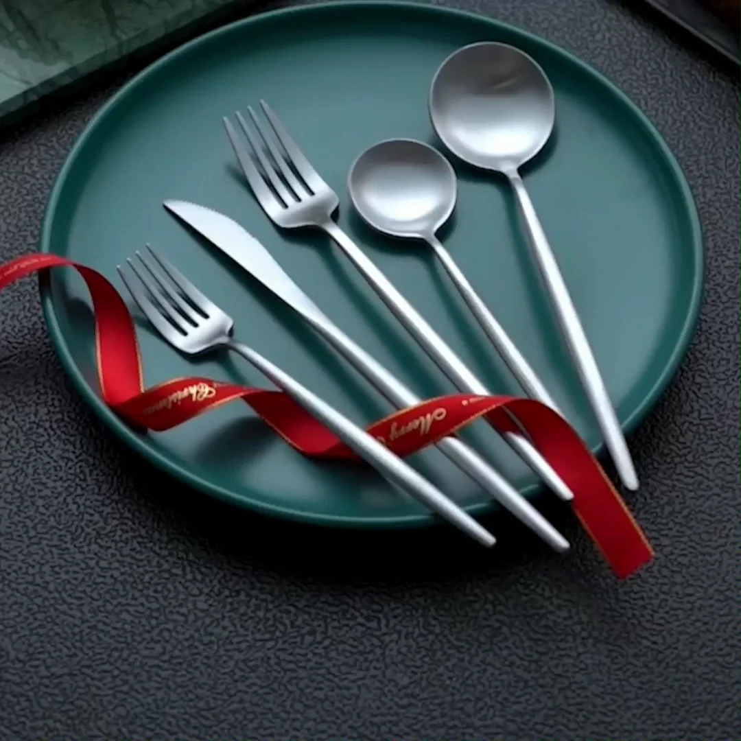 Wholesale Restaurant Hotel Luxury Dinner Spoons And Forks Silverware ...