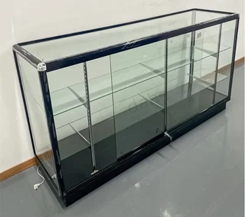 Retail Shop Furniture Lockable Glass Display Showcase With Led Light ...