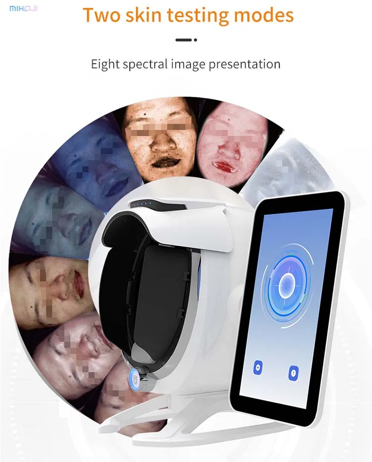 Bitmoji Skin Analysis Machine Facial Skin Analyzer 8 in 1 Skin Analysis ...