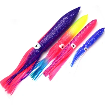Trolling Bulb Squid Lure 4'' 6'' 9'' 12'' 15'' Soft Plastic Squid Lure ...