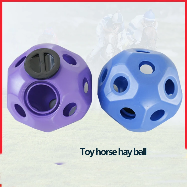 Kingtale Pet Supplier Food-grade Plastic Sturdy Horse Hay Toy Ball ...