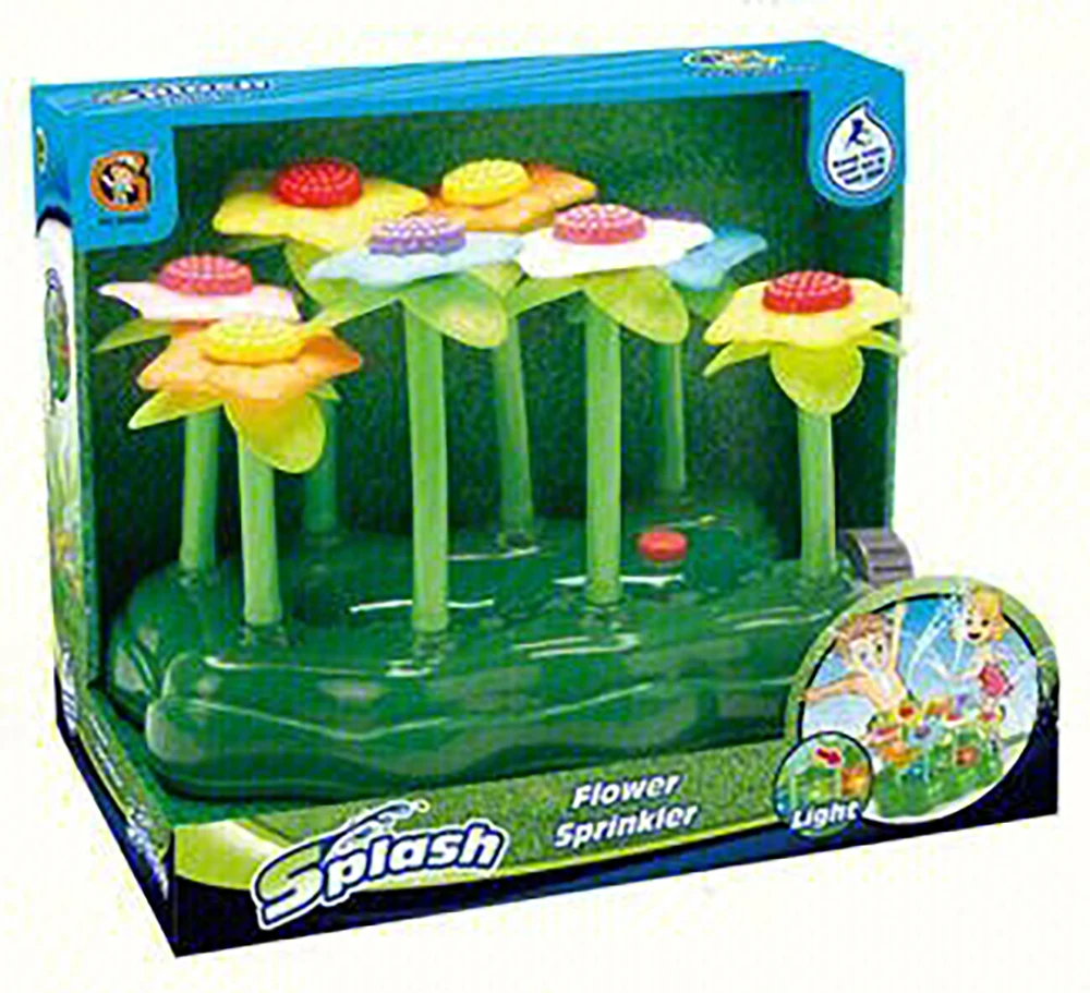 Outdoor Splash Flower Water Sprinkler Toy With Light Garden Pool ...