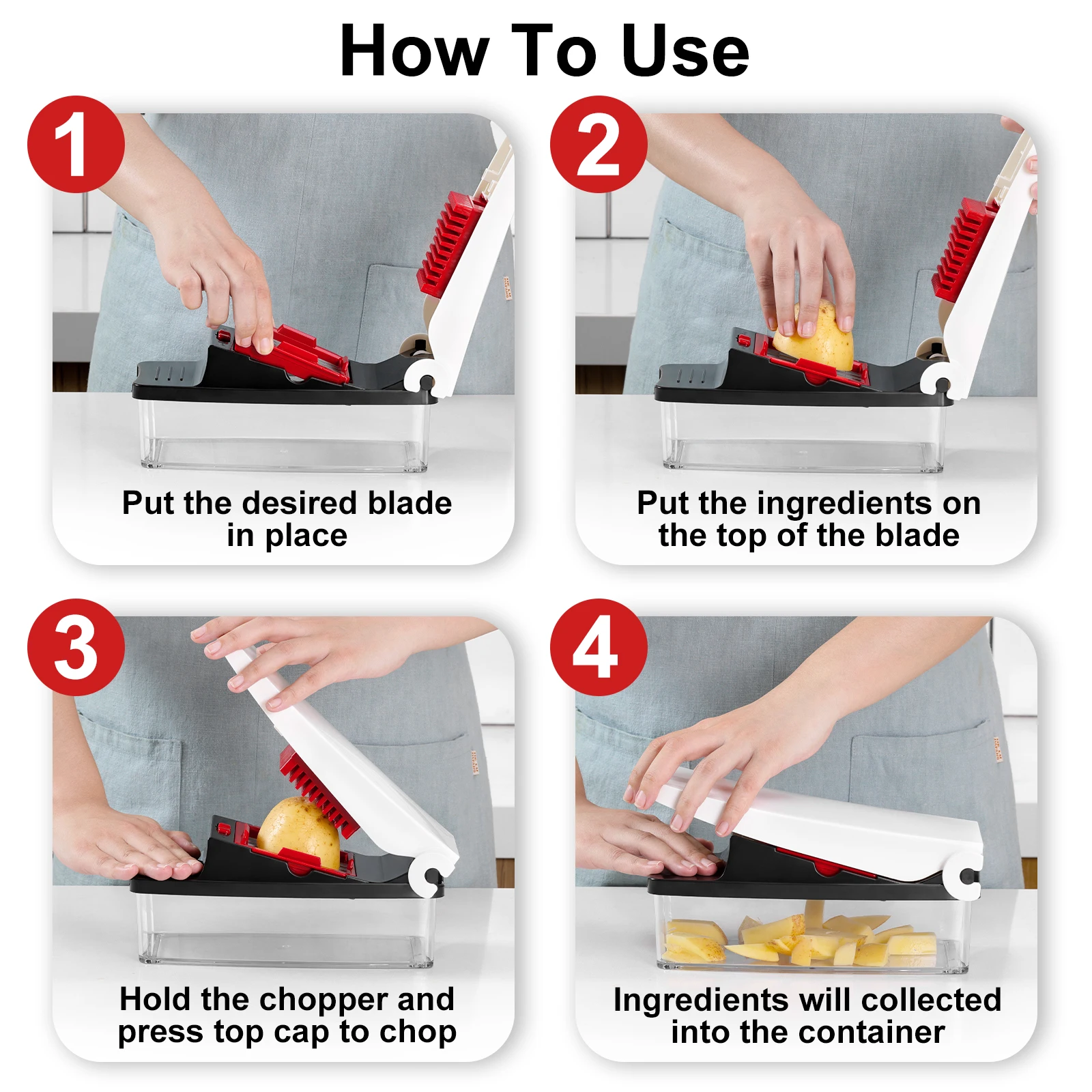 Kitchen Multi Mandoline Onion Dicer - Sustainable & Durable