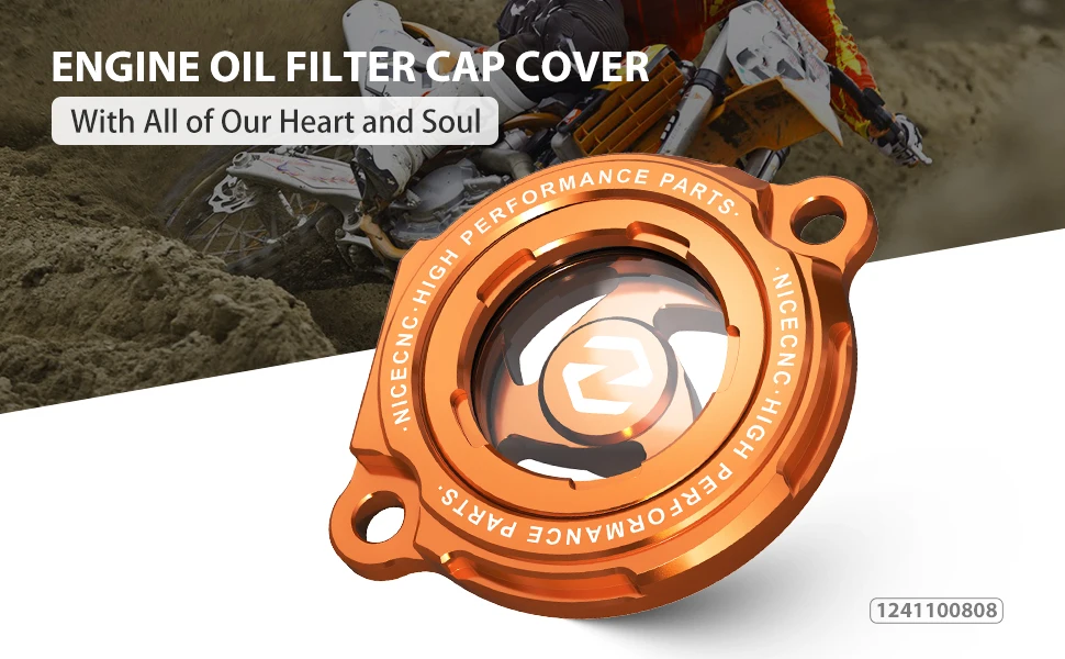Nicecnc Transparent Billet Aluminum Oil Filter Cover Cap For Ktm 250 ...