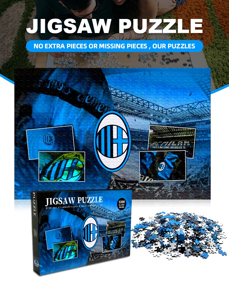 Free Samples Custom Blank 500 1000 Pieces Cardboard Jigsaw Puzzles For ...