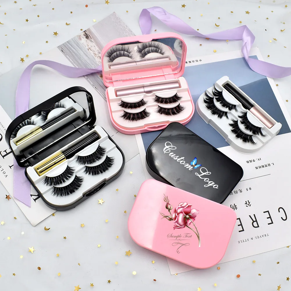 Custom Logo Led Eyelash Packaging Box Cases,Wholesale Private Label Led ...