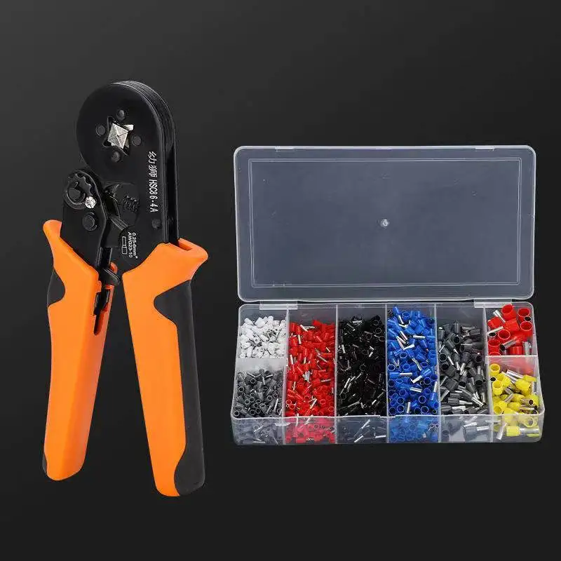 1200pcs Tube Type Terminal with Crimping Pliers Set European Style ...