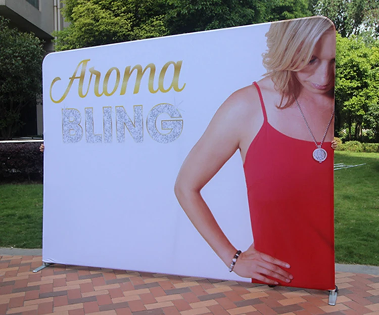 8x8ft Tension Fabric Backdrop Booth Frame Aluminum Alloy Tubes Frame ...