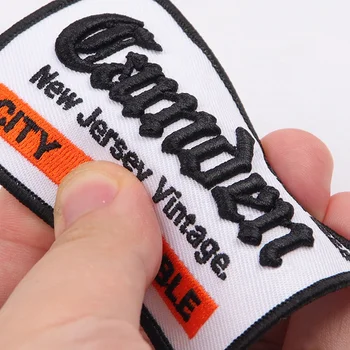 Embroidery Fabric Badges Supplier Custom 3d Logo Clothing Iron On ...