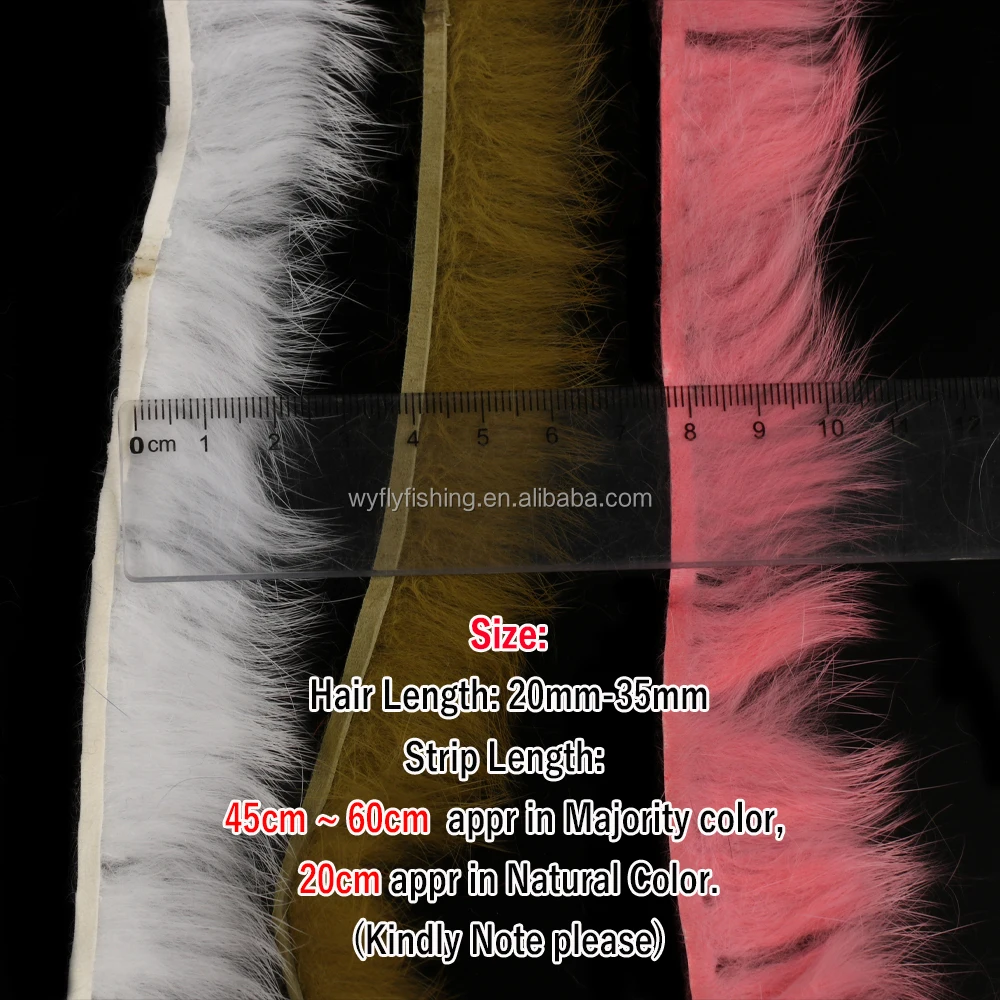 Natural Soft Rabbit Fur Hare Hair Zonker Strips For Fly Tying Material ...