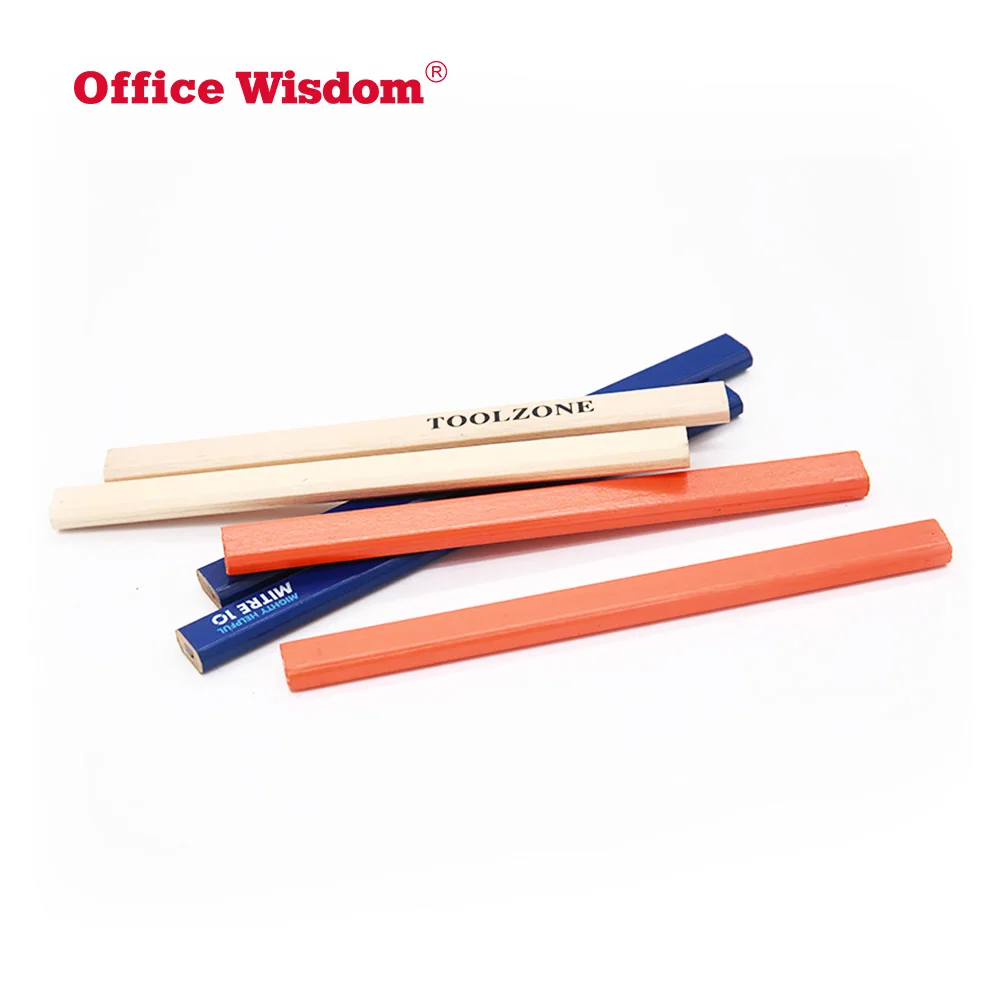 Jumbo Square Shape Carpenter Pencil - 24cm Basswood