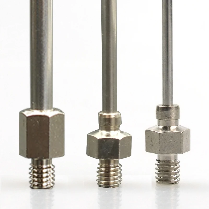 M4 External Thread Needle Tube All Metal Stainless Steel Disposable ...
