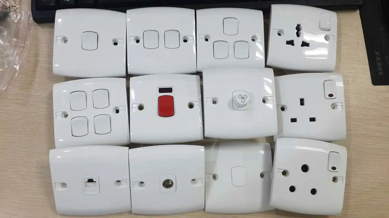 2 Gang Wall Switches And Sockets Home Nepal Switch Socket Switch And ...