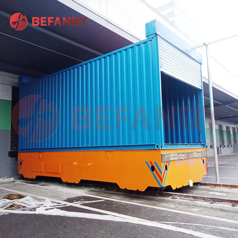 25T four wheels busbar powered rebar transfer car on rails prices ...