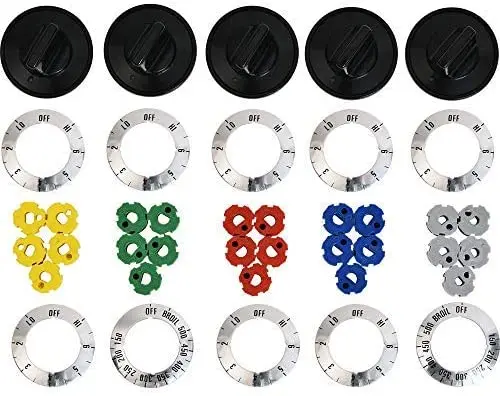 Replacement Kn002 Universal Electric Range Knob Kit Replaces Ap5641247 ...