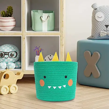 Animal Cotton Storage Baskets - Foldable & Sustainable