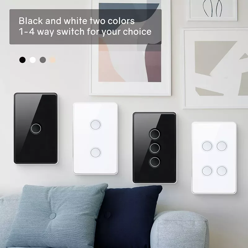 TYSH Smart Home Touch Light Switch - Control with Tuya App
