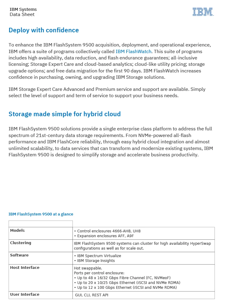 Ibm Flashsystem 9500 Storage System Buy Flashsystem Fs9500 Storage