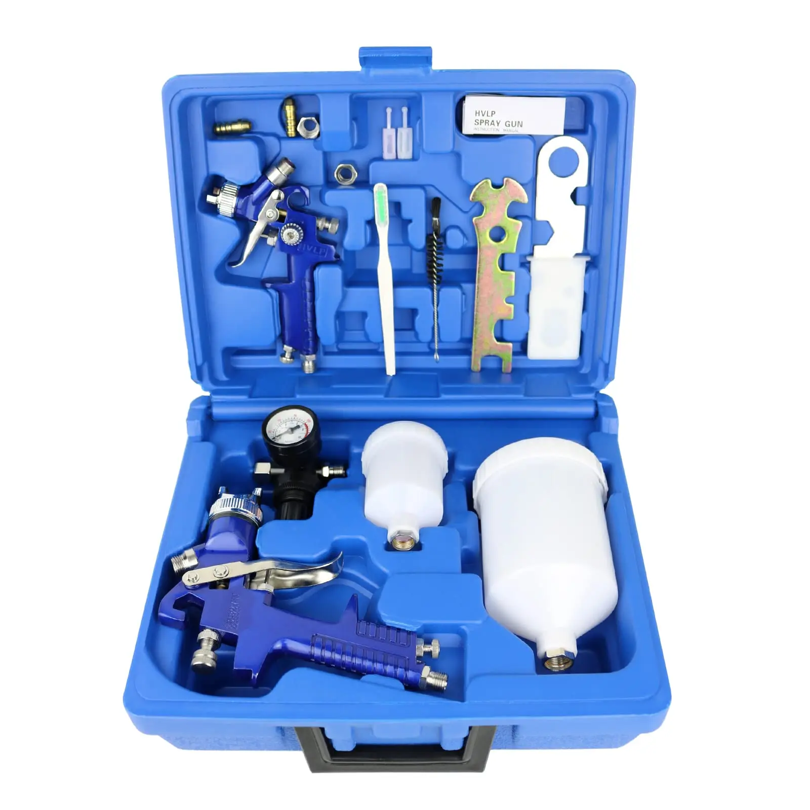 Hvlp Air Gravity Spray Gun Set 0.8mm & 1.4mm Automatic Gravity Spray ...