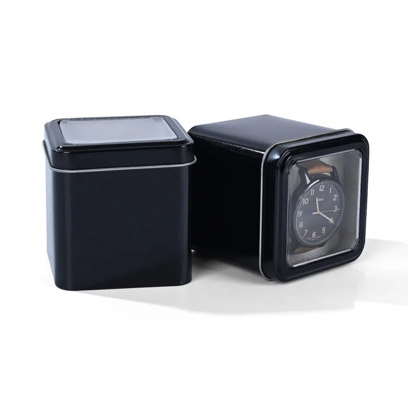 Square Black Iron Box Watch Iron Box Window Iron Box Can Be Customized ...