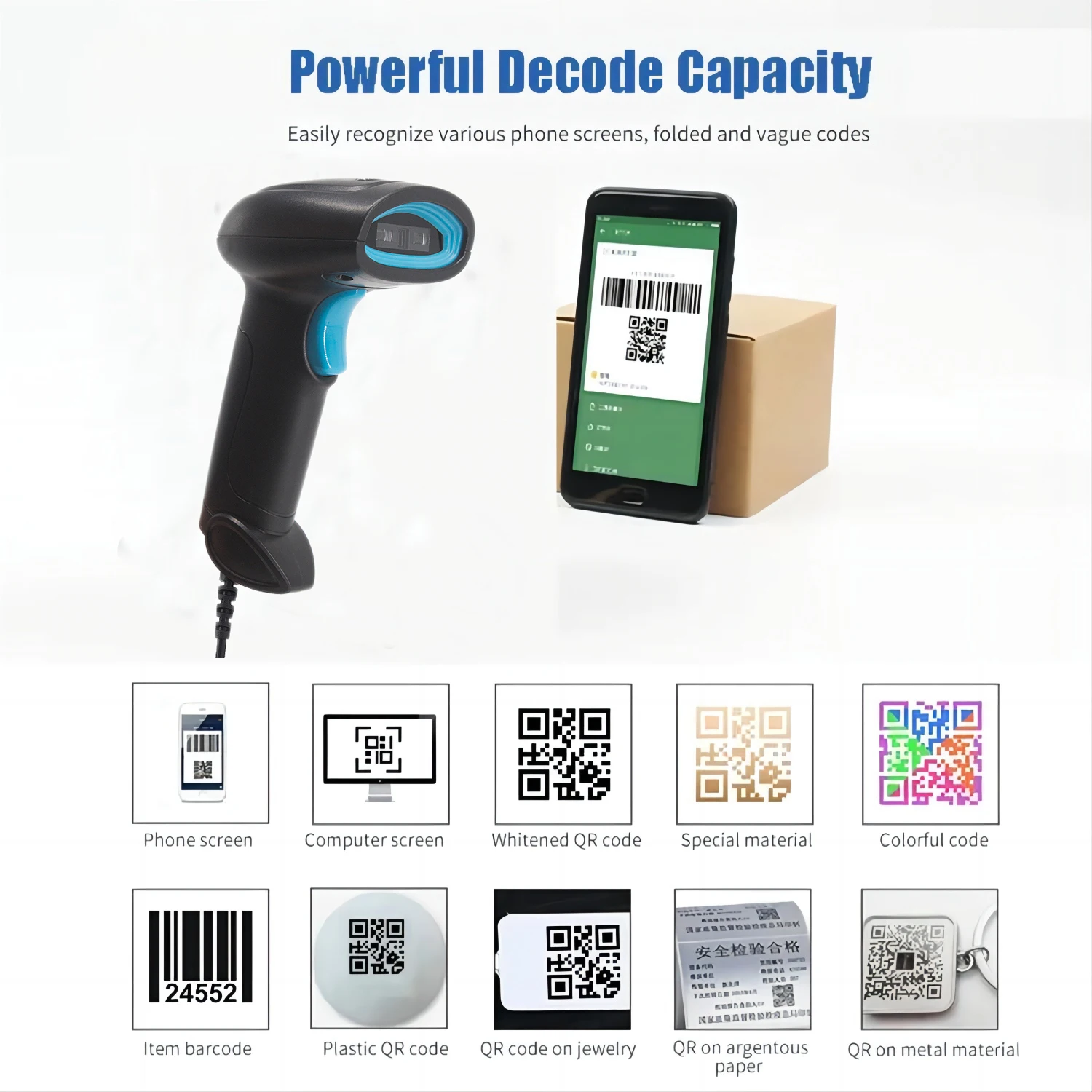 Affordable Price 1D Wired Scanners Price Barcode Reader U3-C| Alibaba.com