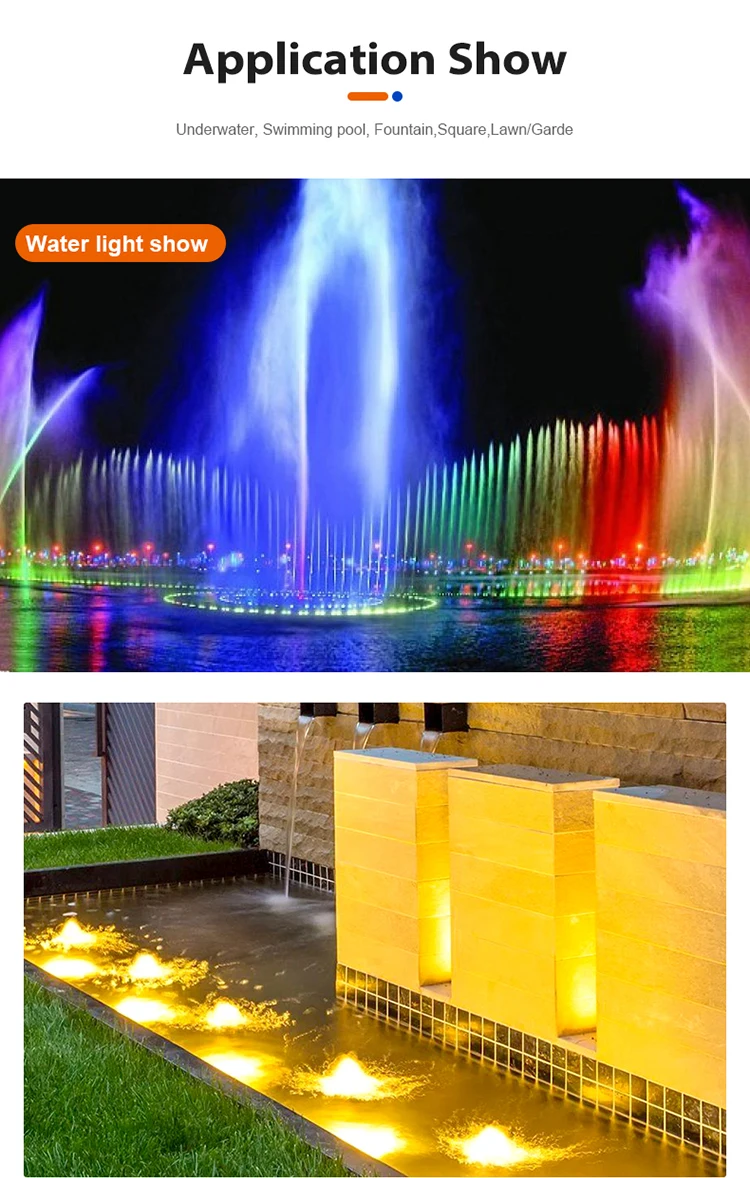 4 Wires RGB Underwater High Brightness Yellow Blue Light