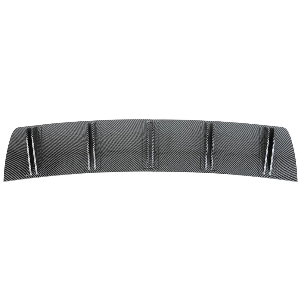 Universal Rear Bumper Lip Diffuser - Carbon Fiber Spoiler