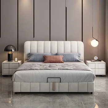 Minimalist Italian Designer Wall Bed Sets Luxury Queen Bed Frame Up ...