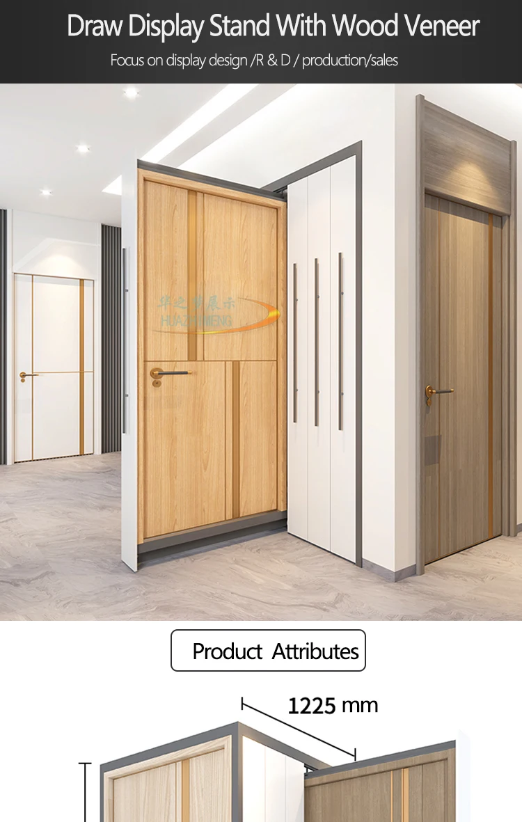 2024 Custom Push Pull Door Display Rack Wooden Door Sliding Metal ...