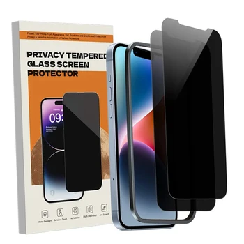 Anti Scratch Mobile Phone Privacy Screen Protectors Glass Privacy ...