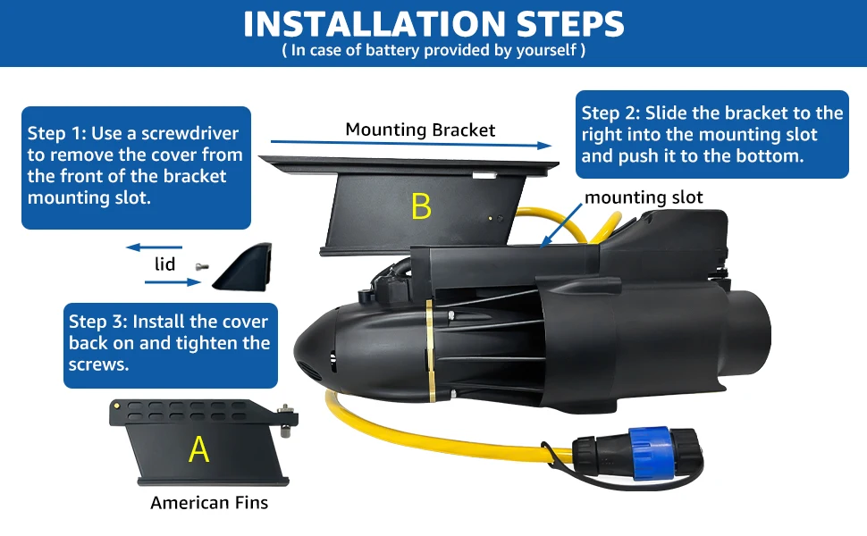 Electric Fin Motor for Surfboards - Lightweight & Powerful